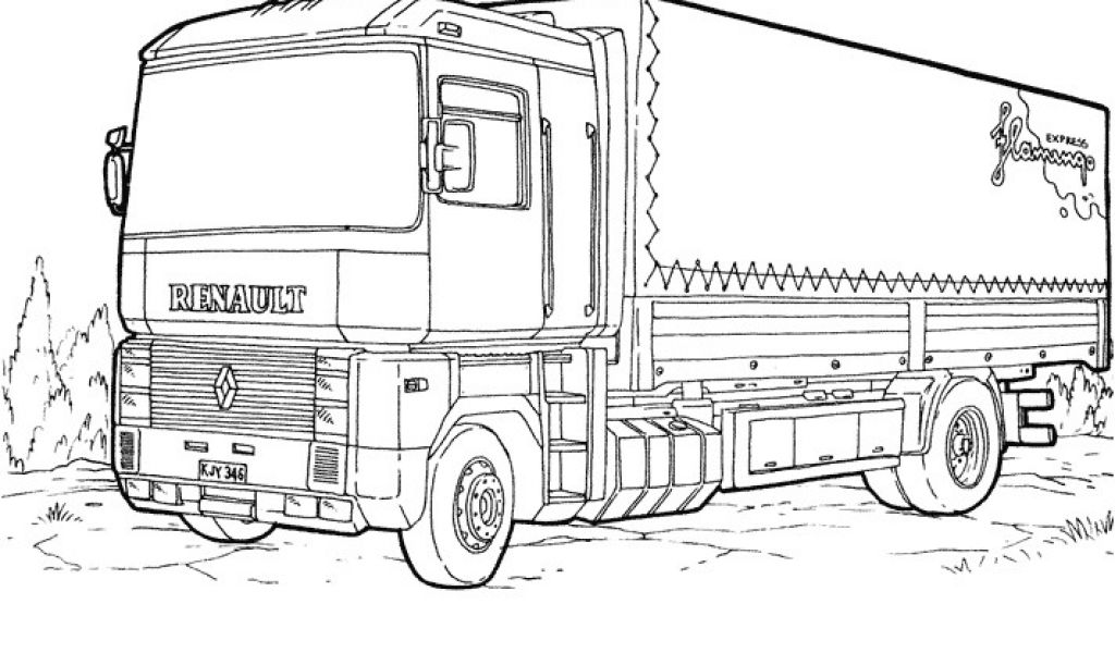 Coloriage 4×4 Pick Up Transport – Coloriages Imprimer | danieguto.net