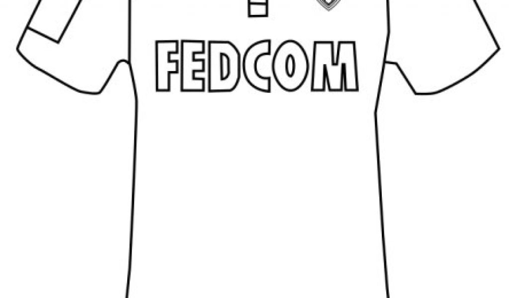 Coloriage Maillot De Foot Barcelone Coloriage Maillot as Monaco à ...
