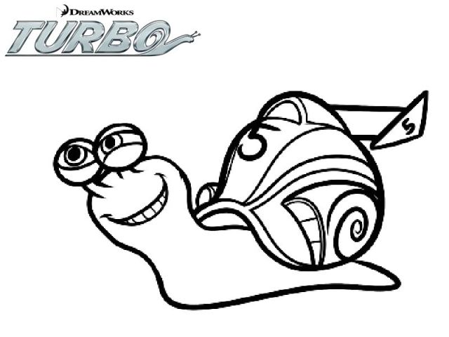 Coloriage Turbo L Escargot à Imprimer Escargot Coloriage Coloriages Cc ...