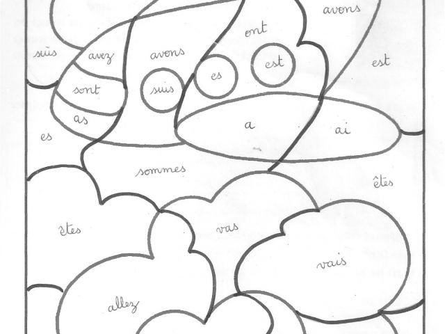 Coloriages Magiques Additions Coloriage Magique Verbe Etre Au Présent ...